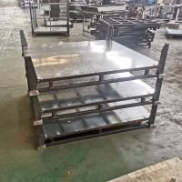 China Steel Grid Material Metal Box Pallet Transport Industrial Storage Box for sale