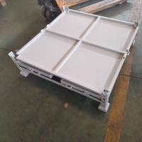 China Steel Grid Material Metal Box Pallet Transport Industrial Storage Box for sale