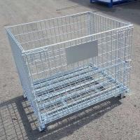 China Galvanized Collapsible Stillage Cage 800kg-1500kg 800x600x640mm 1000x800x840mm for sale