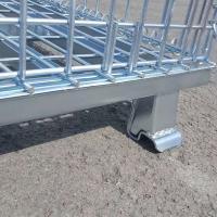 China Galvanized Collapsible Stillage Cage 800kg-1500kg 800x600x640mm 1000x800x840mm for sale