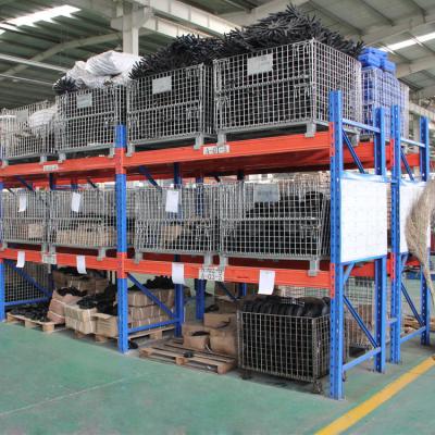 China Mild Steel Q235 Folding Wire Container Cages Industrial Storage Bin Rugged Construction for sale