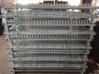 China Mild Steel Q235 Folding Wire Container Cages Industrial Storage Bin Rugged Construction for sale