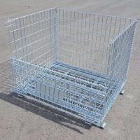 China Space Saving Galvanized Metal Wire Mesh Cages Foldable 500KG-1000KG Load Capacity for sale