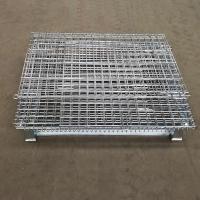 China Medium Duty Foldable Stackable Large Wire Mesh Container Rust Resistant 500-1000KG Capacity for sale