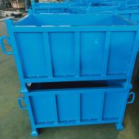 China Customized Foldable  Metal Pallet Box Material Turnover Box Warehouse Storage Cage Factory Direct Sale for sale