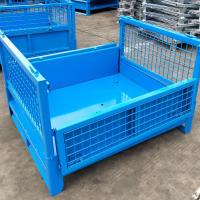 China CHINA Industrial Storage Metal Pallet Box  Customizable  Storage Mesh Bins Sale For for sale
