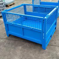 China CHINA Industrial Storage Metal Pallet Box  Customizable  Storage Mesh Bins Sale For for sale