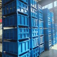 China Wholesale Industrial Container Collapsible Pallet Box Warehouse Storage Cage For Sale for sale