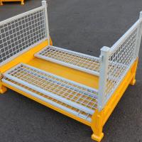 China Wholesale Industrial Container Collapsible Pallet Box Warehouse Storage Cage For Sale for sale
