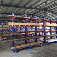 China Heavy-Duty Steel Cantilever Rack with Adjustable Cantilever and Single/Double-Sided Design for Industrial Storage for sale