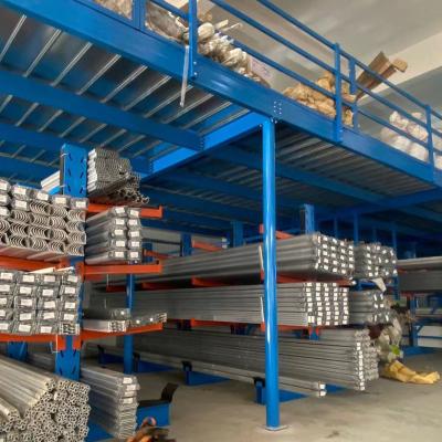 China Customized  Steel Structure Platform  Warehouse Storage Platform Mezzanine Rack Storage Holders Racks for sale