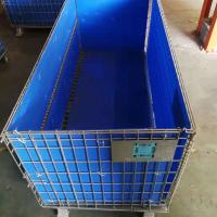 China Wire Mesh Container  Stacking Folding Steel Wire Container  Mesh Container Is Foldable for sale