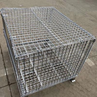 China Customizable Heavy Duty Storage Cage Foldable Steel Wire Storage Cage Wire Mesh Cages  Sale For for sale
