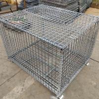 China Customizable Heavy Duty Storage Cage Foldable Steel Wire Storage Cage Wire Mesh Cages  Sale For for sale