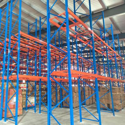 China Heavy Duty Assembled   Warehouse Pallet Rack  Store Shelf  Large Capacity Selective Racking for sale