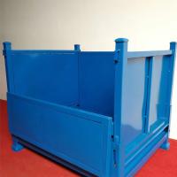 China Open Closed And Folding Design Metal Turnover Box For Industrial And Logistics Use for sale