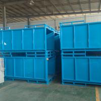 China Industrial Storage Box Stackable Foldable Metal Pallet Box With Customizable Size For Warehouse Storage for sale