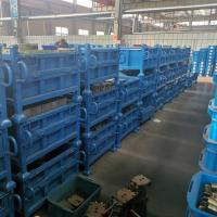 China Steel Material Metal Pallet Box Heavy Duty Collapsible Folding Stackable  Material Box for sale