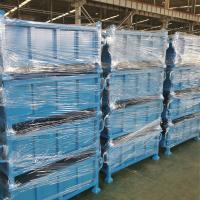 China Container Foldable Steel Pallet Box For Industry Parts Metal Stack Collapsible Storage Cage for sale