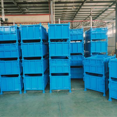China Resistant Space Saving Metal Pallet Box  Metal Turnover Box Sale For for sale
