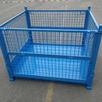 China Metal Mesh Cage  Collapsible Wire Mesh Containers Industrial Storage Box Sale For for sale