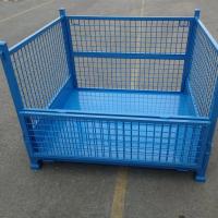 China Metal Mesh Cage  Collapsible Wire Mesh Containers Industrial Storage Box Sale For for sale