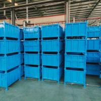 China Stackable Pallet Boxes Storage Pallet Box Metal Material Box  STorage Container Sale For for sale