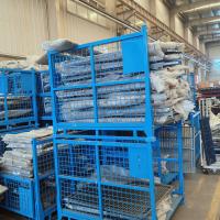 China Customized storage mesh bins Warehouse storage pallet box Metal  Material Box Factory for sale