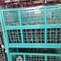 China Stackable Pallet Boxes Warehouse Storage Pallet Box Metal Pallet Box  For Industry Parts for sale