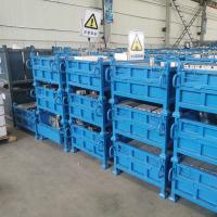 China Scollapsible Wire Container Storage Pallet Box Heavy Duty Storage Cage Metal Pallet Box Factory Direct Sale for sale
