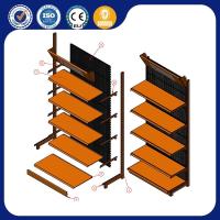 China Heavy Duty Supermarket Metal Shelves Easy Assemble Grocery Store Display Shelves for sale