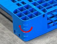 China Customized HDPE PLASTIC PALLET Modified Copolymer Polypropylene Tray 1200*1000*165 for sale