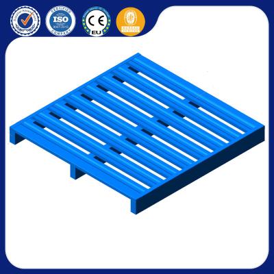 China 1000 - 2000Kg Warehouse Steel Pallet Metal Frame Pallet Customized Color Wear Resistant for sale