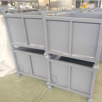 China High Load Capacity Foldable Metal Pallet Box Warehouse Storage Pallet Box Storage Mesh Bins for sale
