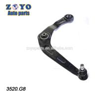 China Left Wishbone Control Arm for Peugeot 206 3520.G8 524-409 and Nature Rubber Bushing for sale