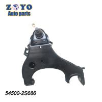 China 40Cr Ball Joint Nature Rubber Bushing Stamped Front Lower Control Arm for Nissan Pick Up for sale