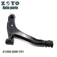 China Nature Rubber Bushing E-coating Right Lower Control Arm for Honda City Fit GD1 2003 for sale