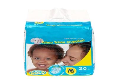 China Cartoon Printed Comfortable Baby Diapers 3D Leaking Guards Fluff Pulp SAP for sale