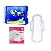 China Breathable Backsheet Organic Cotton Sanitary Pads Double Wings for sale