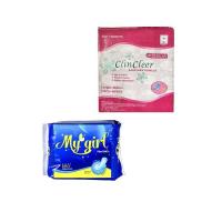 China Soft Non Woven Topsheet Cotton Sanitary Napkin 320mm USA Fluff Pulp for sale