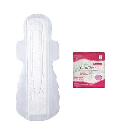 China Day Used Winged Cotton Sanitary Napkin 240mm Ultra Thin With Leakguard for sale