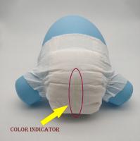 China Ultra Thin Nonwoven Disposable Diaper Pants with Green Blue ADL for sale