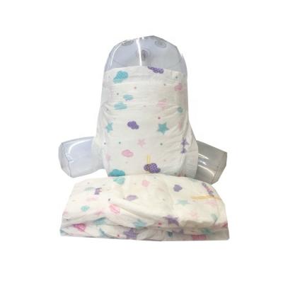 China OEM PE Backsheet Green ADL Newborn Disposable Nappies for sale