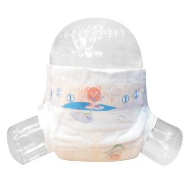 China 400 - 700ml Absorption Magic Tape Disposable Baby Nappies With Green ADL for sale