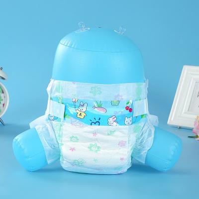 China Printed Non Woven Topsheet Fluff Pulp Disposable Baby Diapers 3D Leak Protection for sale