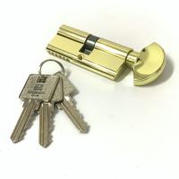 China Single Open Zinc Cylinder Lock 70mm Euro Lock With Aluminum Or Zinc Knob for sale
