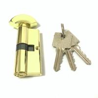 China Single Open Zinc Cylinder Lock 70mm Euro Lock With Aluminum Or Zinc Knob for sale