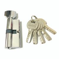 China Silver Single Cylinder Lock 70mm Lock Cylinder With Brass Pins Or Iron Pins for sale