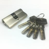 China Double Open Security Cylinder Lock Silver Door Lock Cylinder 60mm for sale