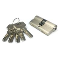 China Double Open Security Cylinder Lock Silver Door Lock Cylinder 60mm for sale